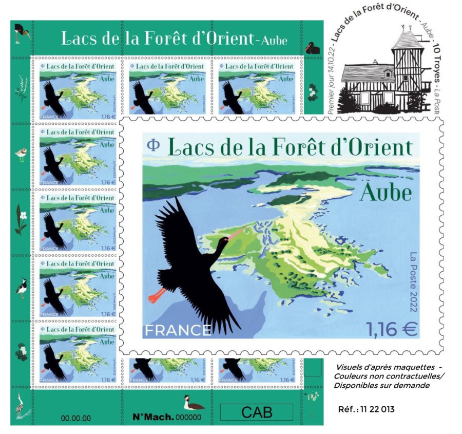 Lancement du timbre "Lacs de la Forêt d'Orient" - PNR Forêt d'Orient