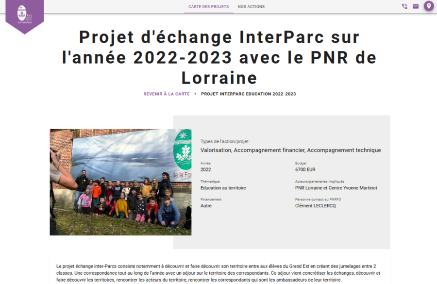 « Terre de projets » - Le Parc en action ! - PNR Forêt d'Orient